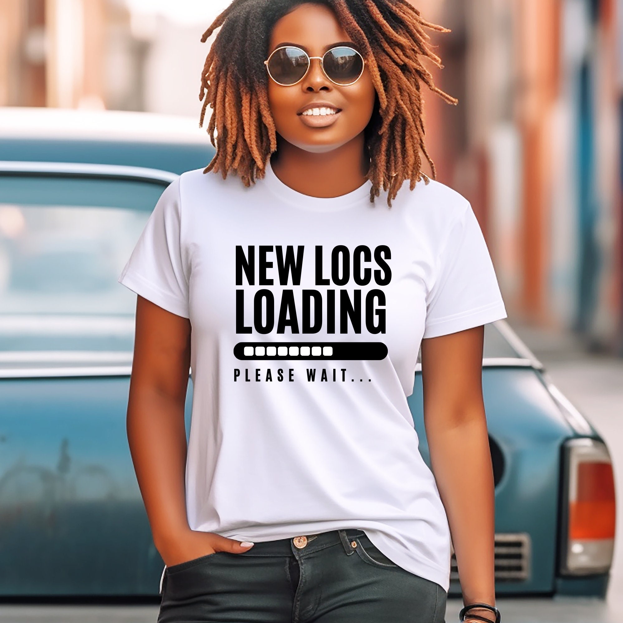New Locs Loading Tee for Women With Natural Hair, Sister Locs, & Micro ...