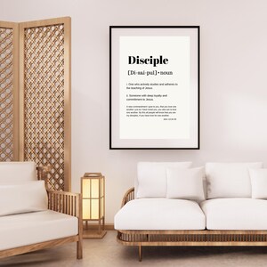Disciple Artwork, Digital Download, Biblical Words and Definition ...