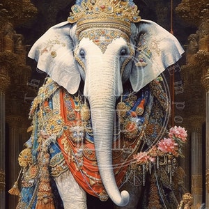 Regal Elephant Majesty Digital Download Artwork High Quality 300 DPI ...