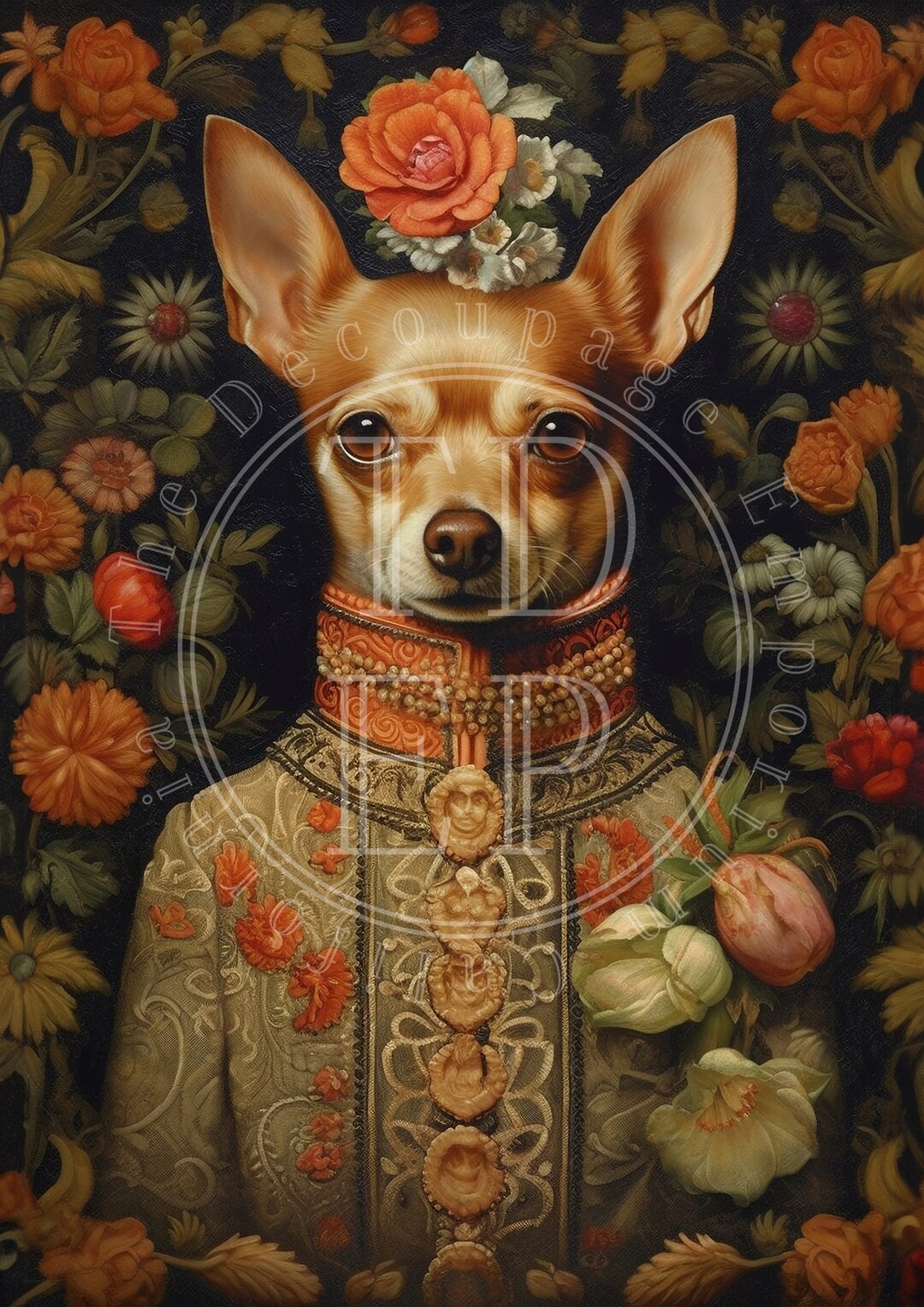 Glamour Dog, Digital Download, Artwork Ready High Quality 300 DPI Wall ...