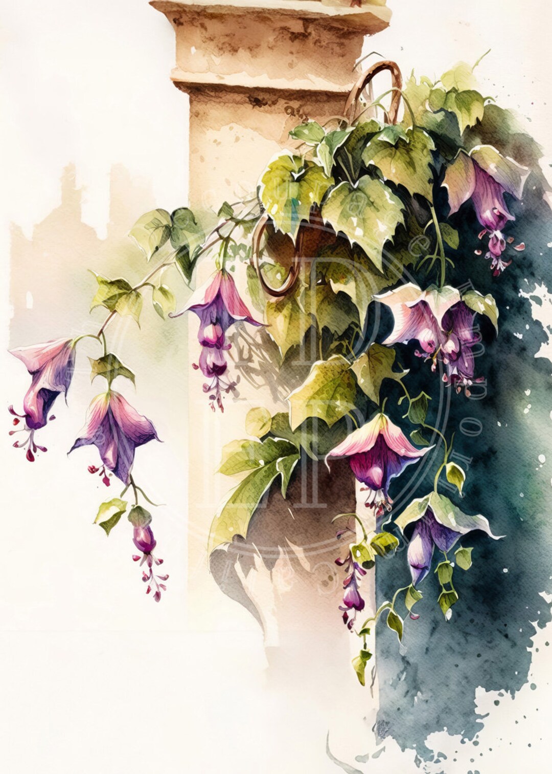 Serenade of Vines 1 Home Decor Eclectic Gallery Monochrome Ai - Etsy