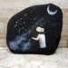 Personalized Star Memorial Custom Painted Stone OR Canvas - Etsy