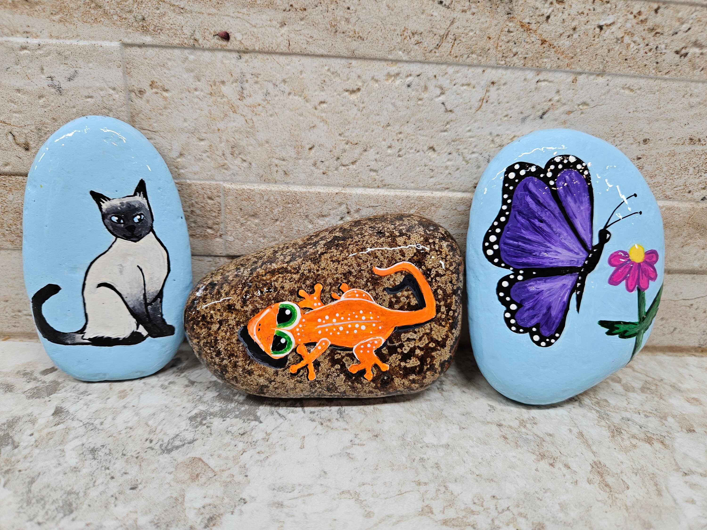 Small Painted River Rocks-custom Made to Order - Etsy