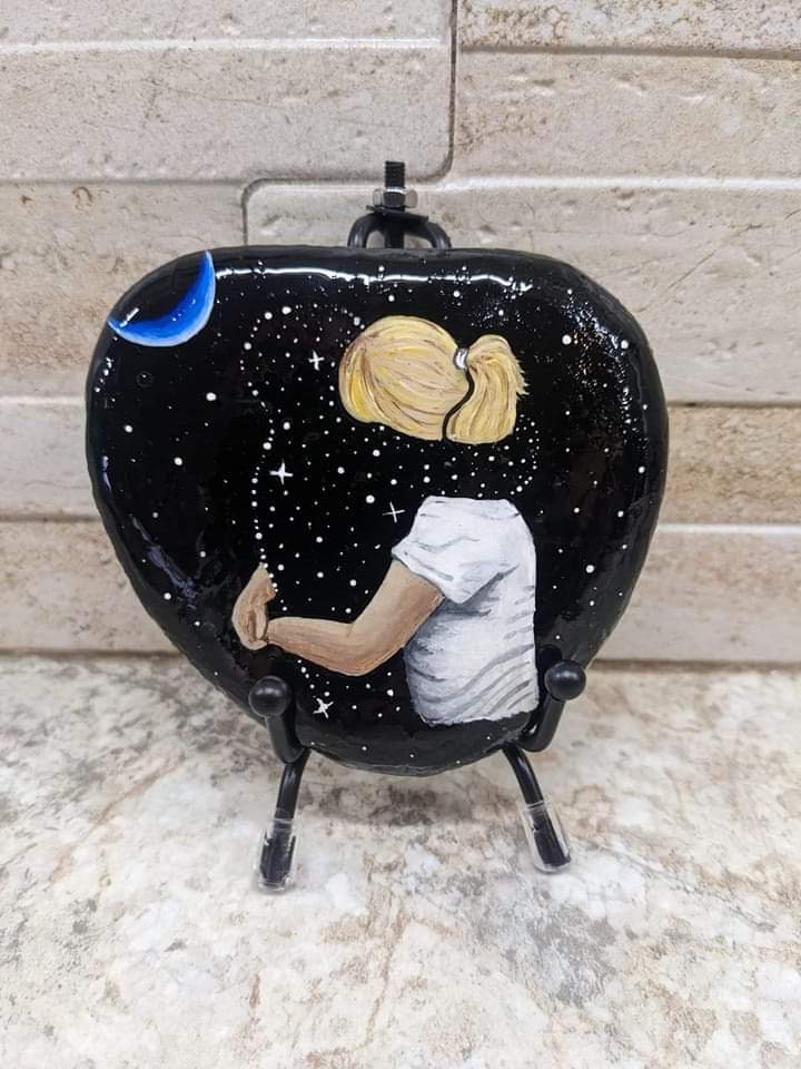 Personalized Star Memorial Custom Painted Rock - Etsy