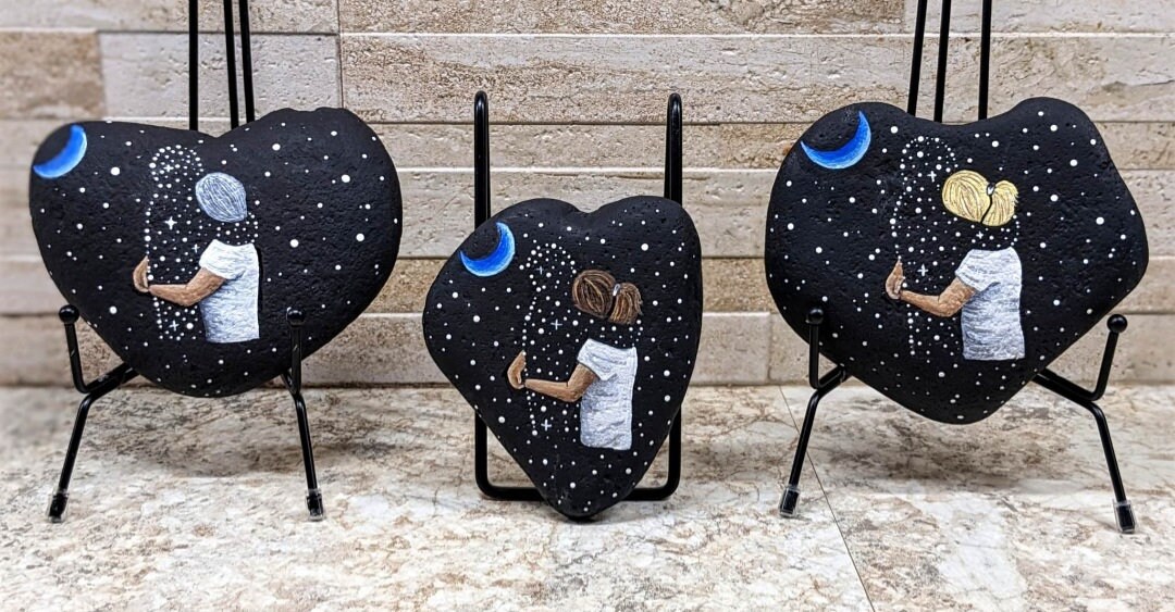 Personalized Star Memorial Custom Painted Rock - Etsy