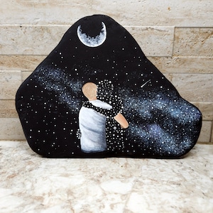 Personalized Star Memorial Custom Painted Stone OR Canvas - Etsy