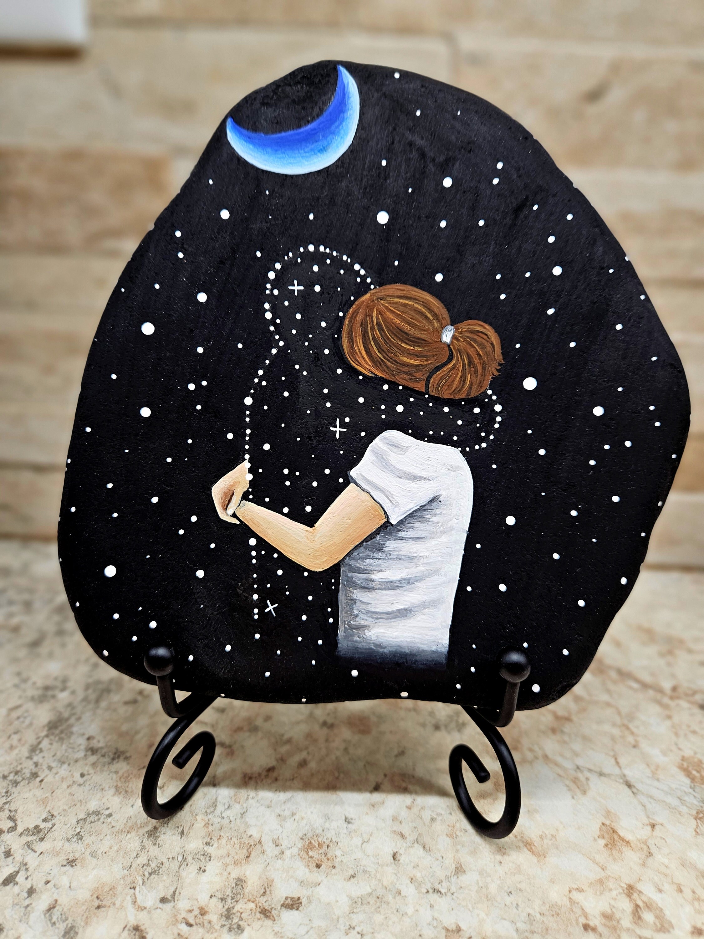 Personalized Star Memorial Custom Painted Rock - Etsy