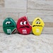 M&M Painted Rocks-set of 3! - Etsy
