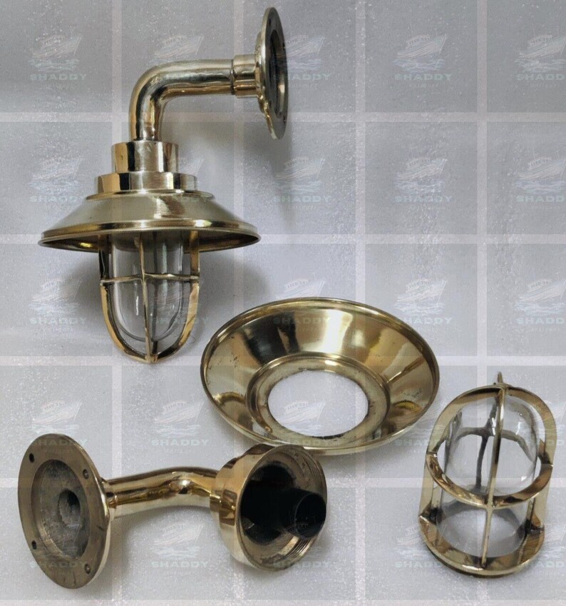 Nautical Marine New Solid Brass Wall Swan Wall Passageway Bulkhead ...