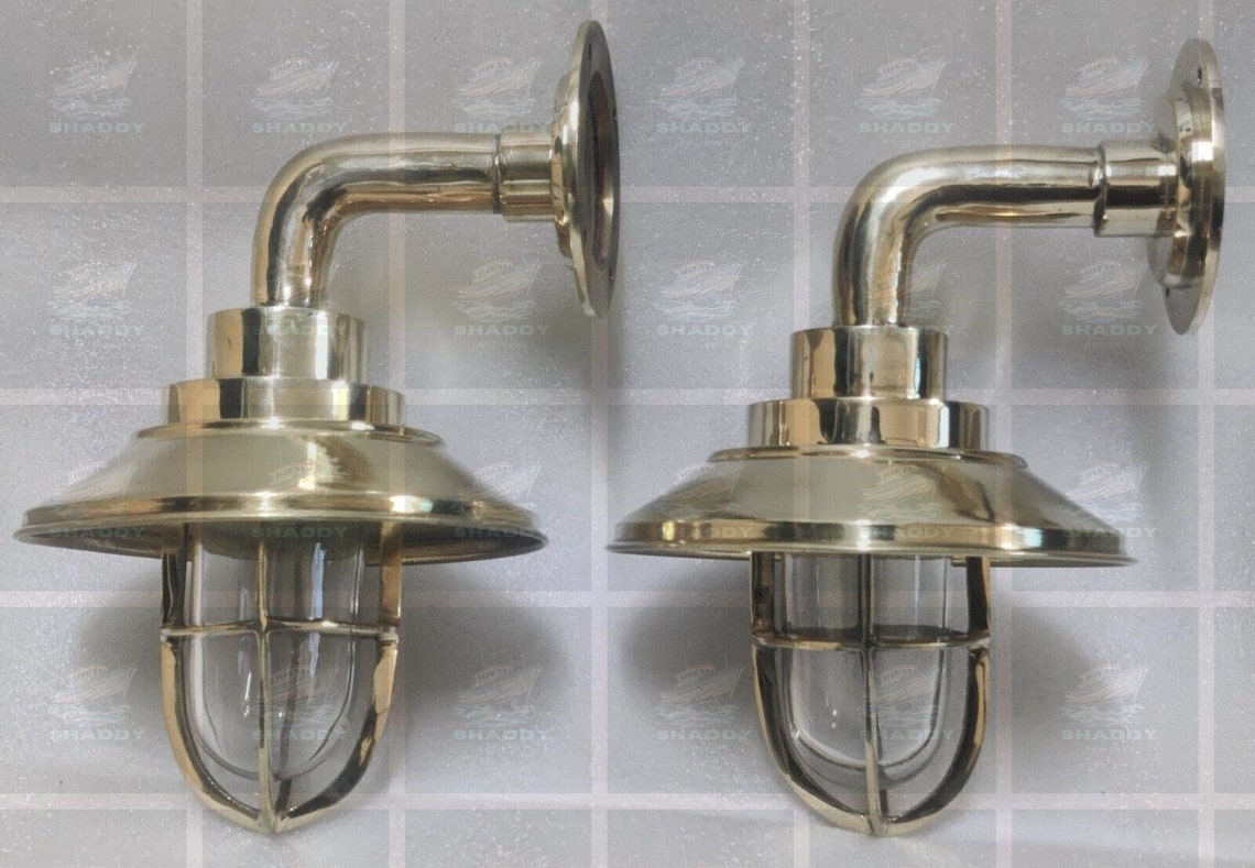 Nautical Marine New Solid Brass Wall Swan Wall Passageway Bulkhead ...