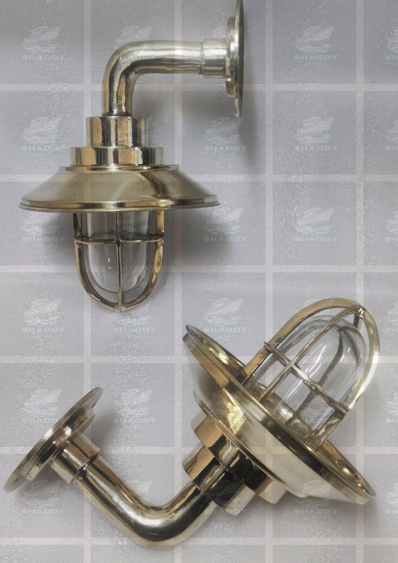 Nautical Marine New Solid Brass Wall Swan Wall Passageway Bulkhead ...