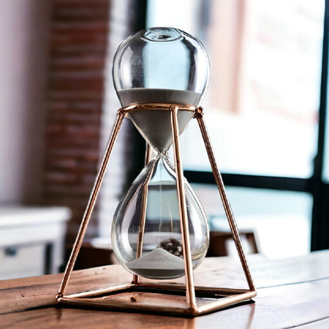 30 Minute Sand Timer, Metal Hourglass Timer 30 Minute Nordic Style ...