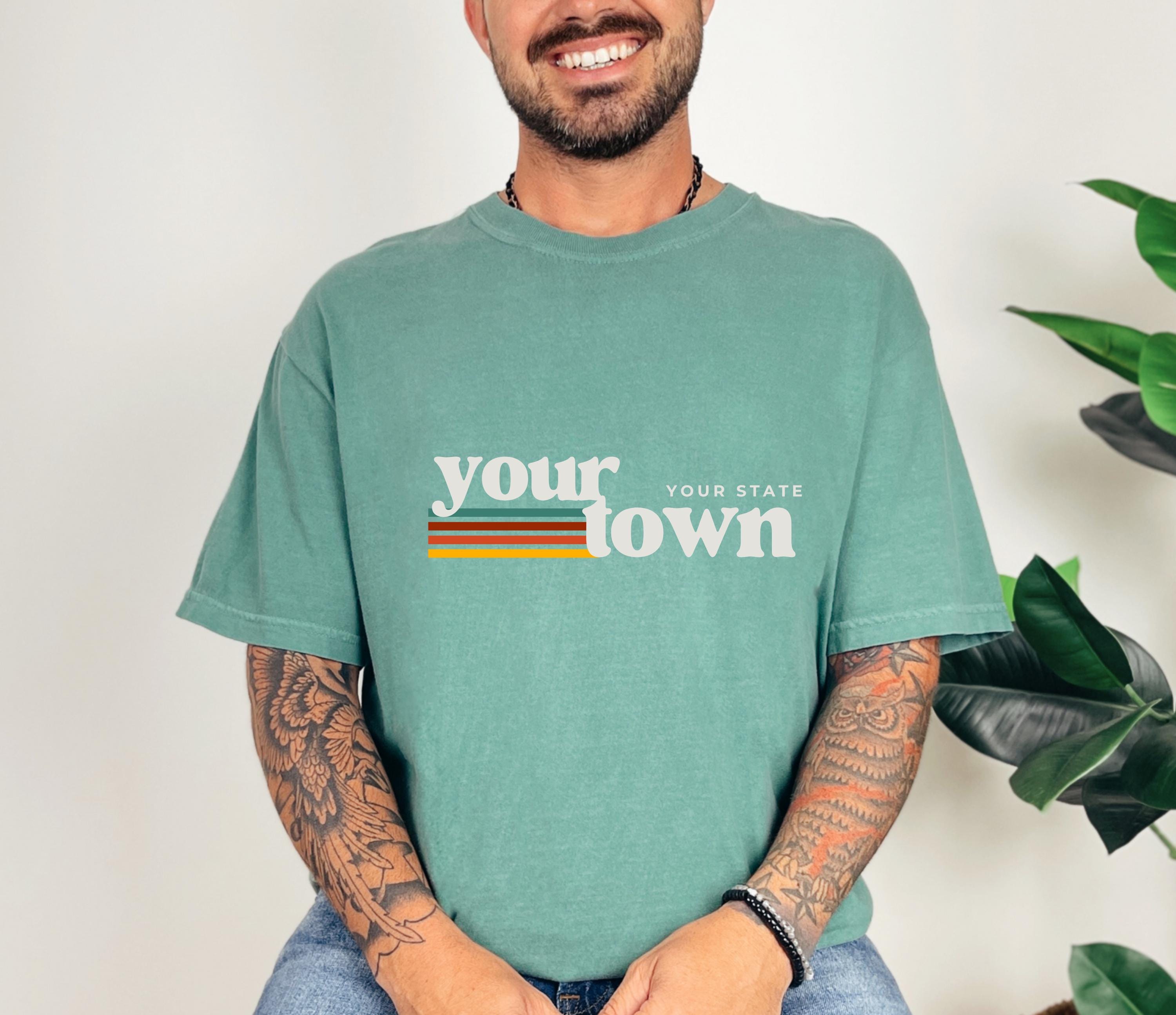Personalized Your Town, Your State T-shirt, Custom City & State Shirt ...