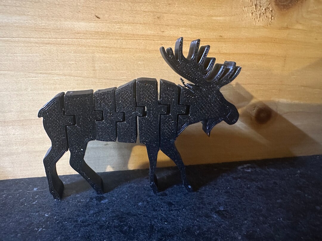 Moose Decoration 3d Printed Flexible - Etsy
