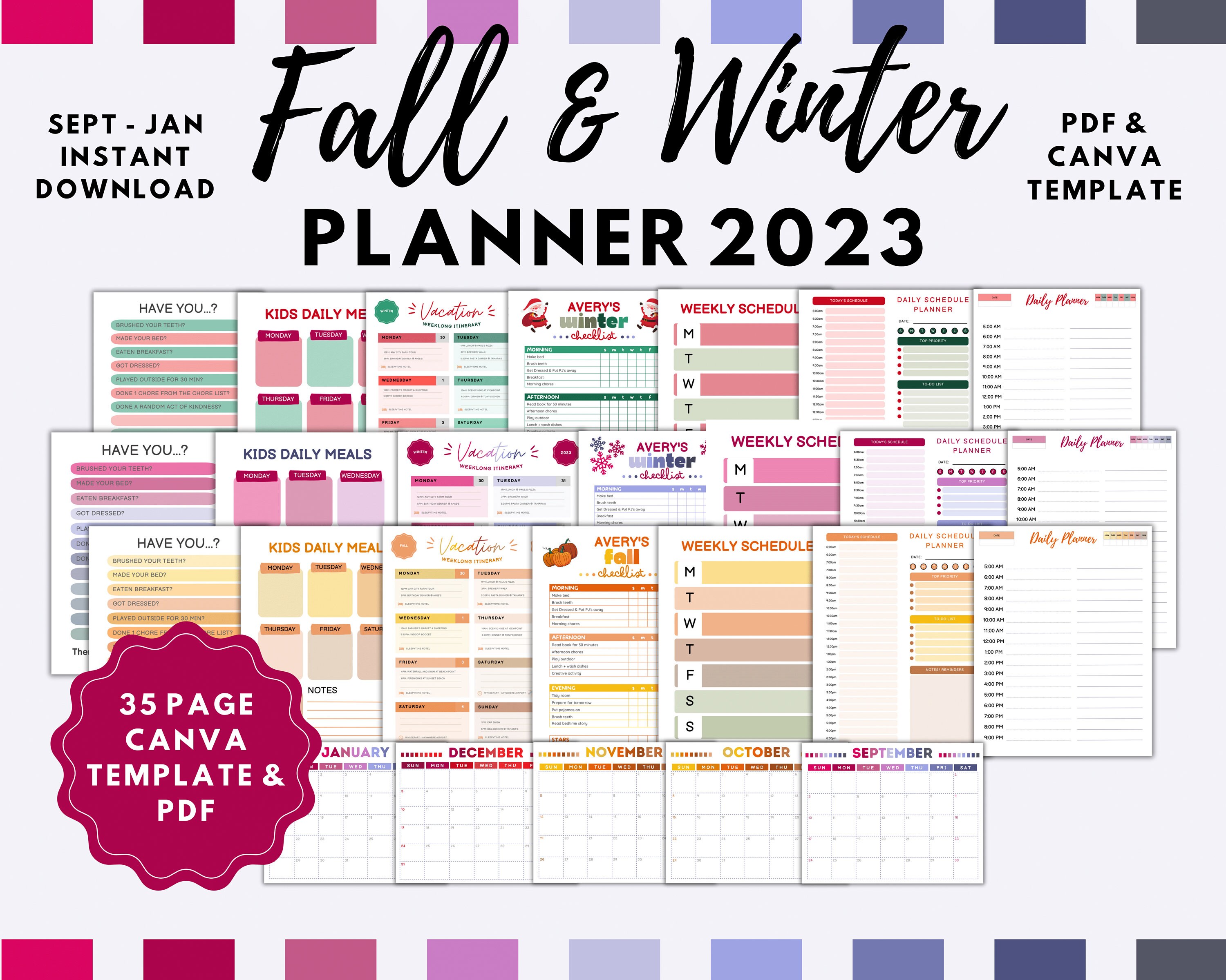 Christmas Planner Template Printable, Christmas Planner Printable ...