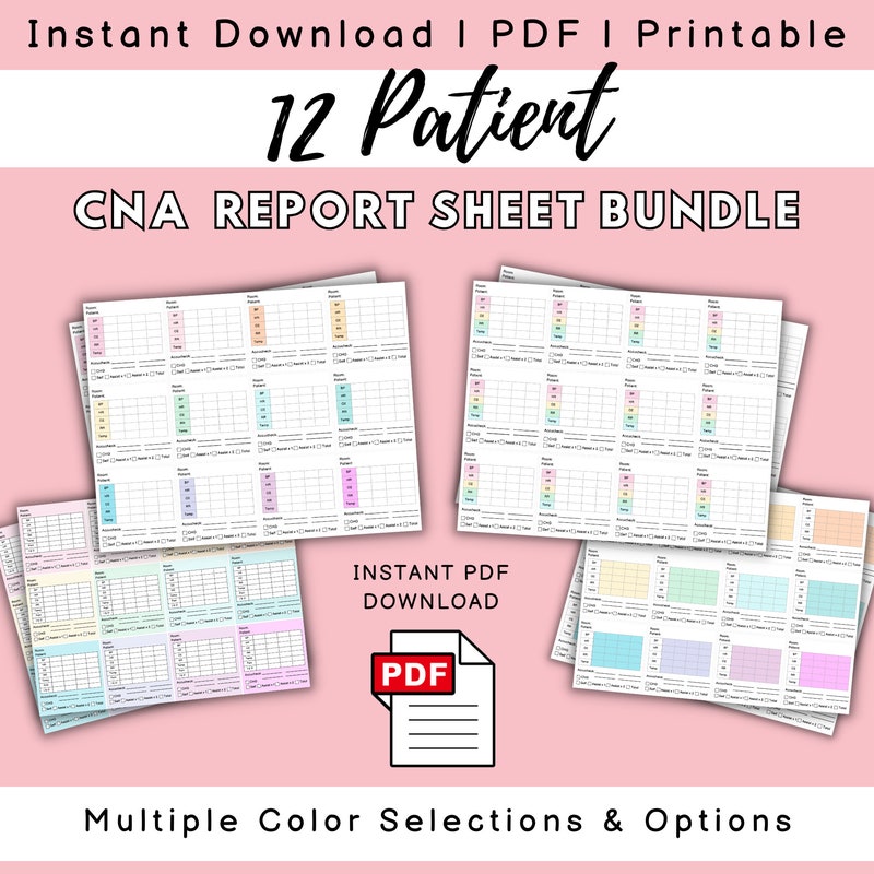 Pct Report Sheet - Etsy