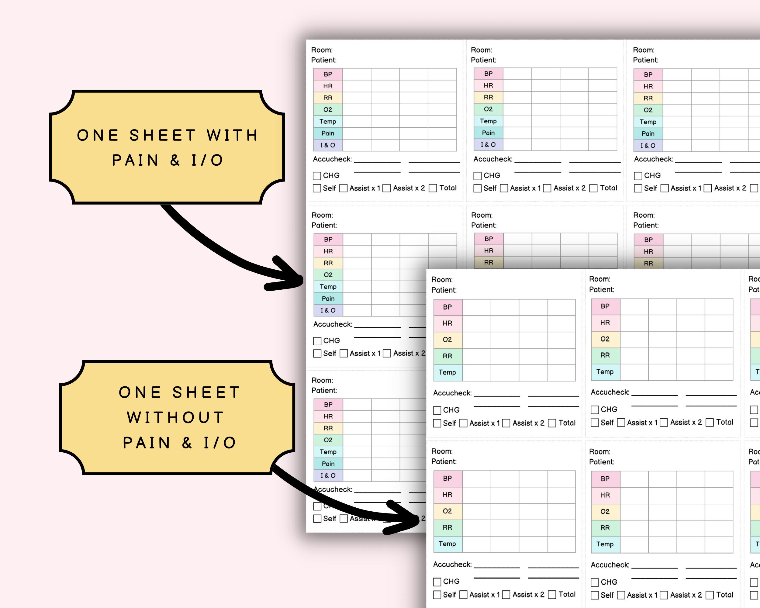 CNA Report Sheet Bundle: 12 Patient Tracker, Vital Signs Log (PDF) - Etsy