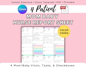 PACU SBAR Report Sheet - Editable - Etsy