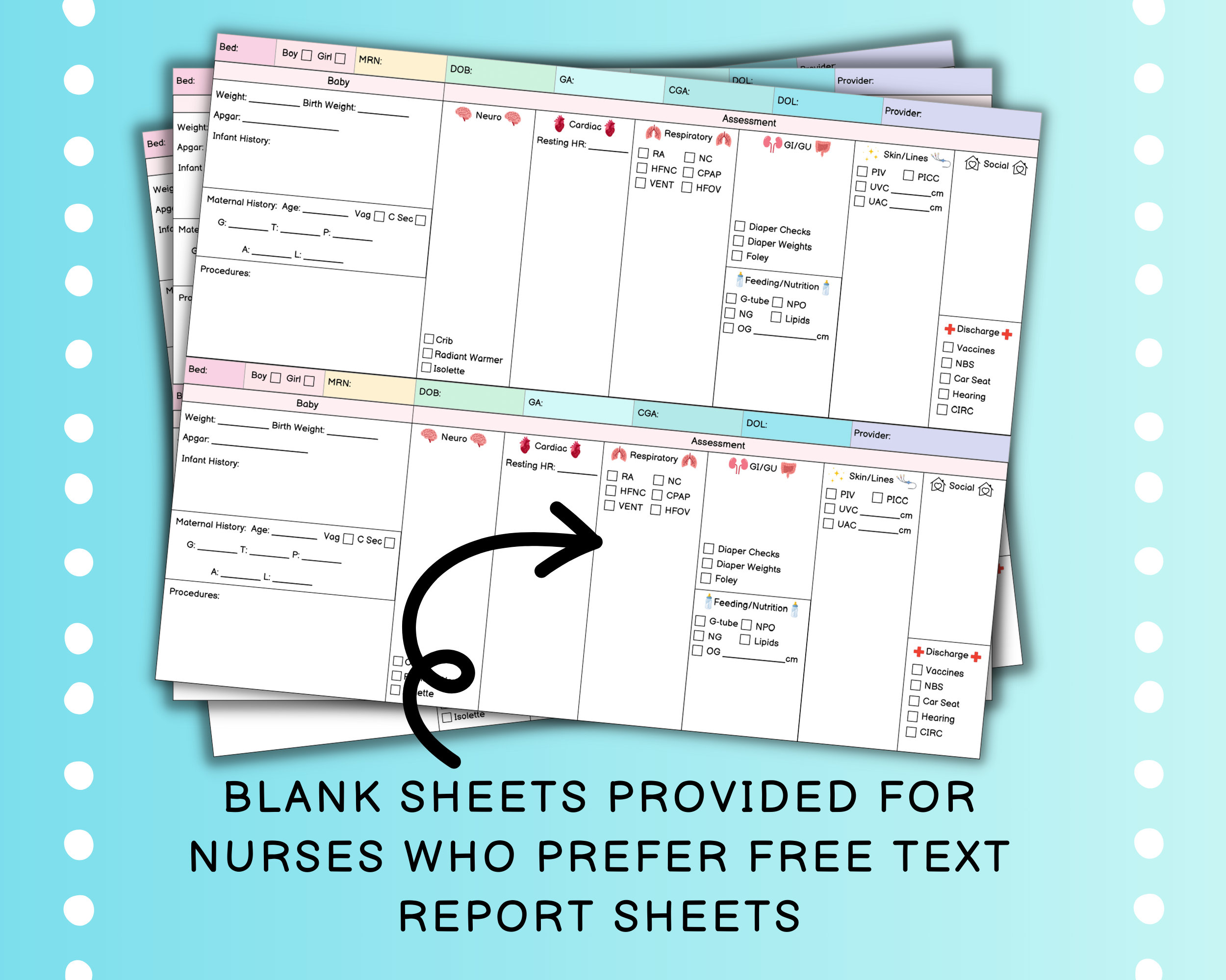 NICU Nurse Report Sheet: Neonatal Handoff, Editable & Printable (canva ...