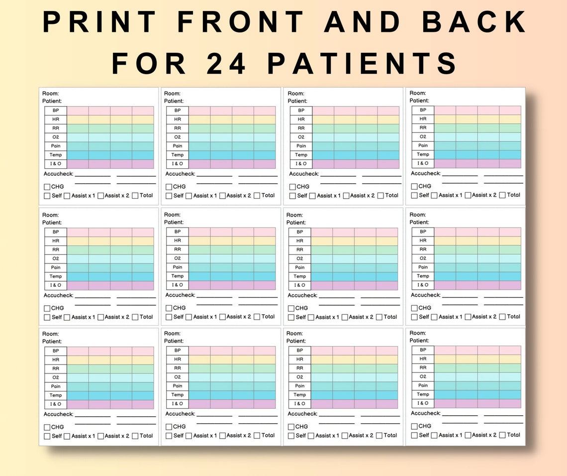CNA Report Sheet, PCT Report Sheet, CNA Brain, Vital Signs Sheet ...