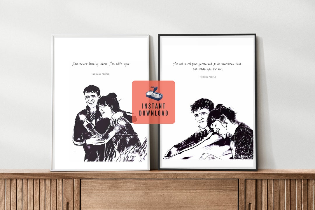 Normal People Poster Digital Download | Normal People Quote Print ...