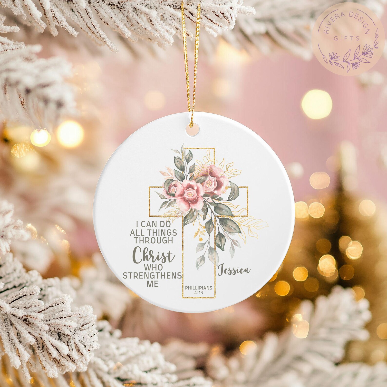 Custom Religious Christmas Ornament, Religious Gifts for Her, Christian ...