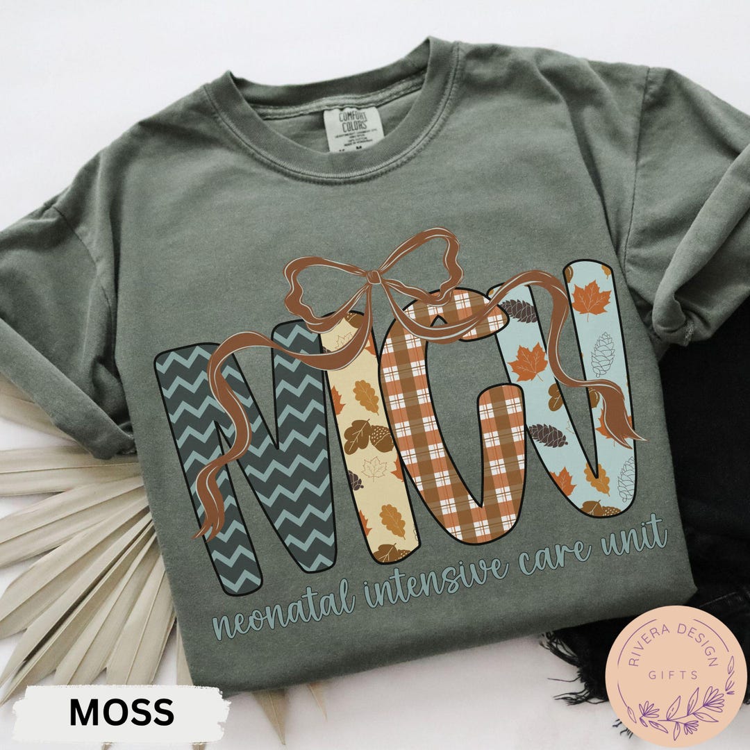 Nicu Nurse Shirt, Fall Neonatal Intensive Care Unit Nurse Shirt, Nicu ...