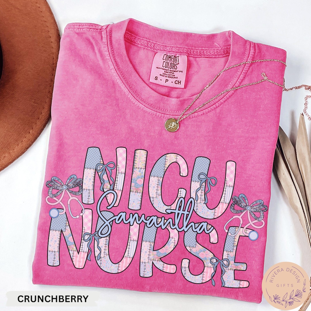 Personalized Nicu Nurse Shirt, Neonatal Intensive Care Unit Nurse ...