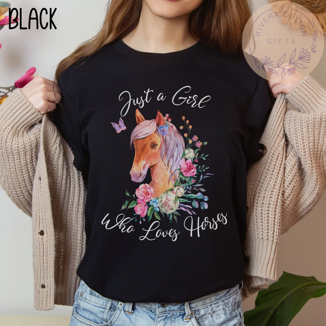 Girl Horse Tshirt, Funny Horse Shirt, Trainer Gift, Equestrian Shirt ...