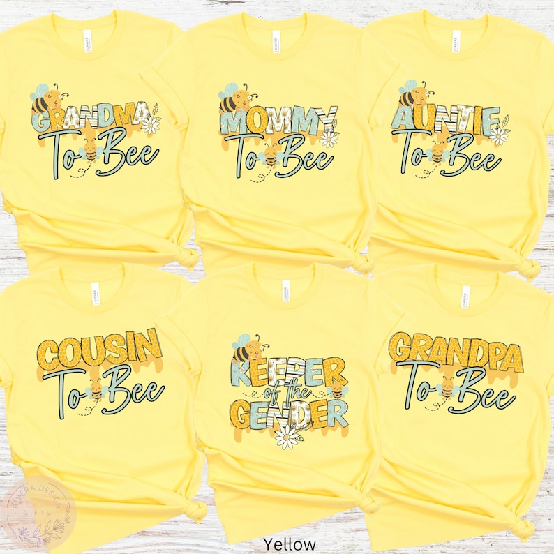 Keeper of the Gender Bumble Bee Hive Shirt, Bee Themed Gender Reveal T ...