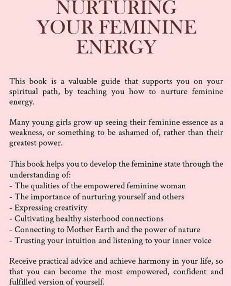 Nurturing Your Feminine Energy: & the Rise of Divine Femmininity ...