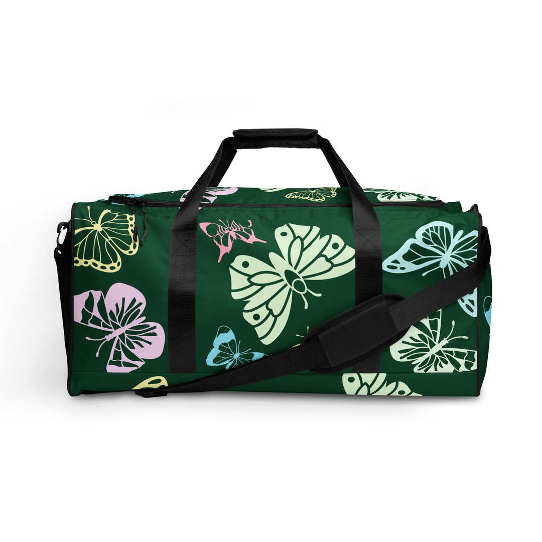 Butterfly Duffle Bag Green - Etsy