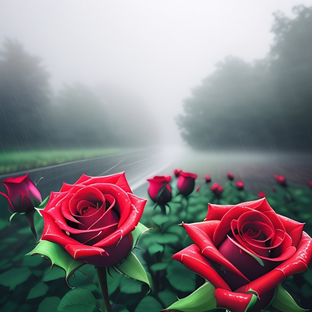 Rose Digital Painting - Etsy