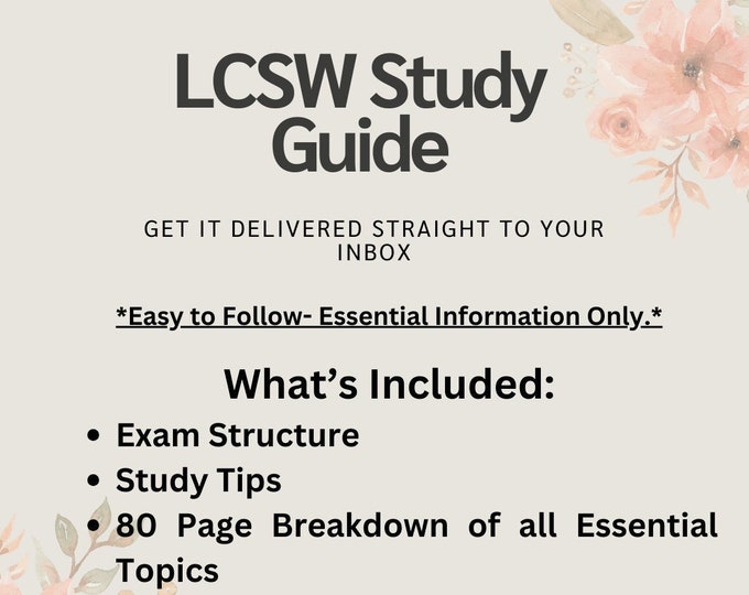 LCSW Exam Prep. Comprehensive & Easy-to-follow LCSW Study Guide ...
