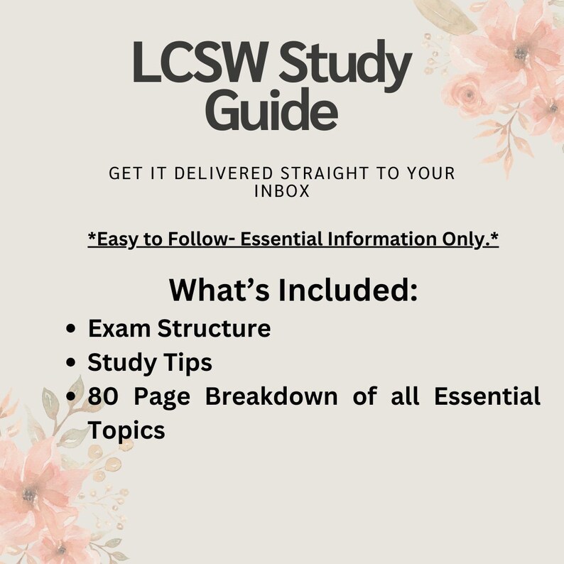 LCSW Exam Prep. Comprehensive & Easy-to-follow LCSW Study Guide ...