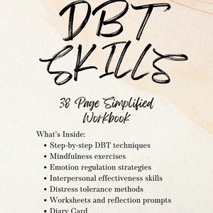 Simplified DBT Skills Guide. Perfect for Therapist Use in Session or ...