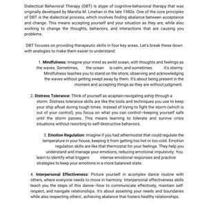 Simplified DBT Skills Guide. Perfect for Therapist Use in Session or ...