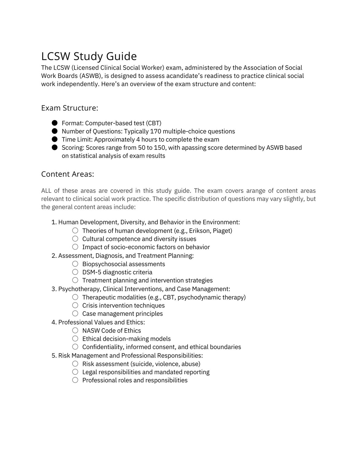 LCSW Exam Prep. Comprehensive & Easy-to-follow LCSW Study Guide ...