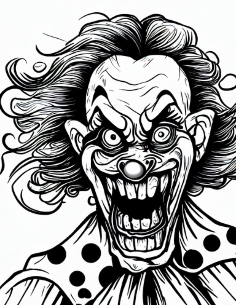 8.5 X 11 5 Printable Horror Coloring Pages Skinwalker - Etsy Australia