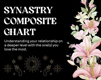 Detailed Love Compatibility Astrology Birth Natal Chart Reading by Ava ...