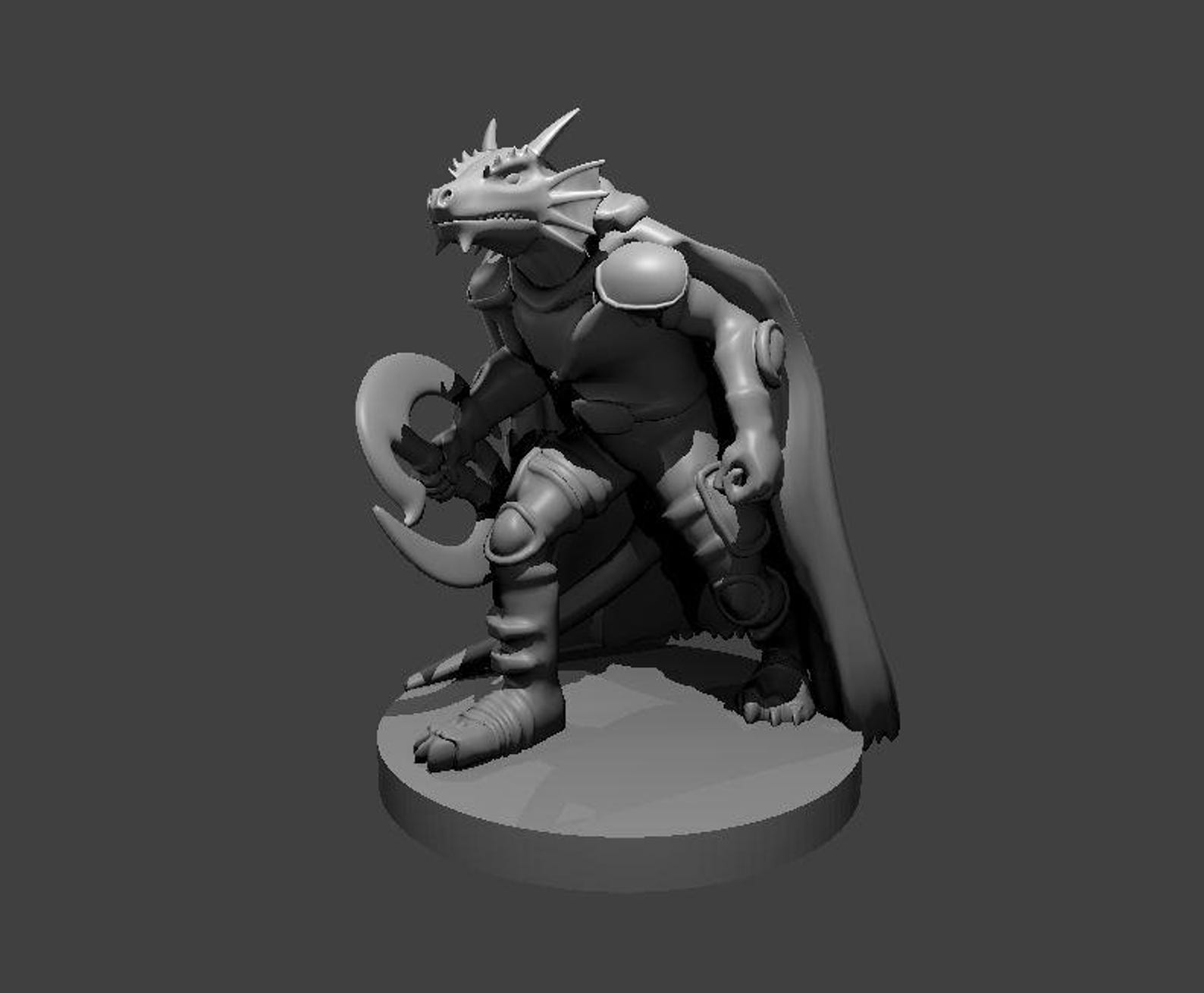 Dnd Minifig Dragonborn Set of 10 Dungeons and Dragons Mini Figurine ...