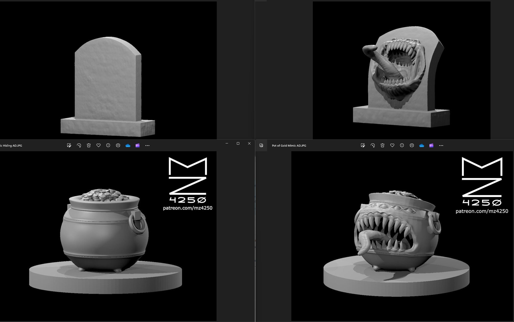 Dnd Minifig Mimic Dungeons and Dragons Mini Figurine Resin 3D Printed ...