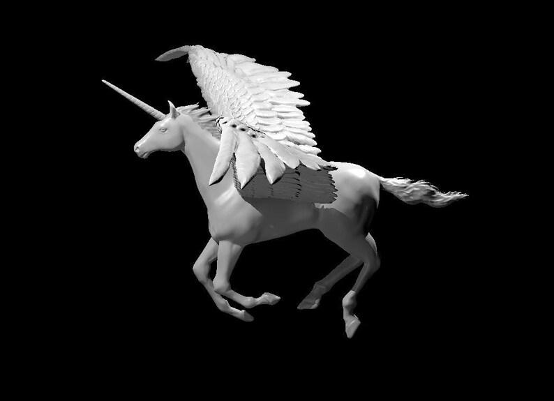 Dnd Mini Figurine Alicorn: 3D Printed Resin Dungeons and Dragons ...