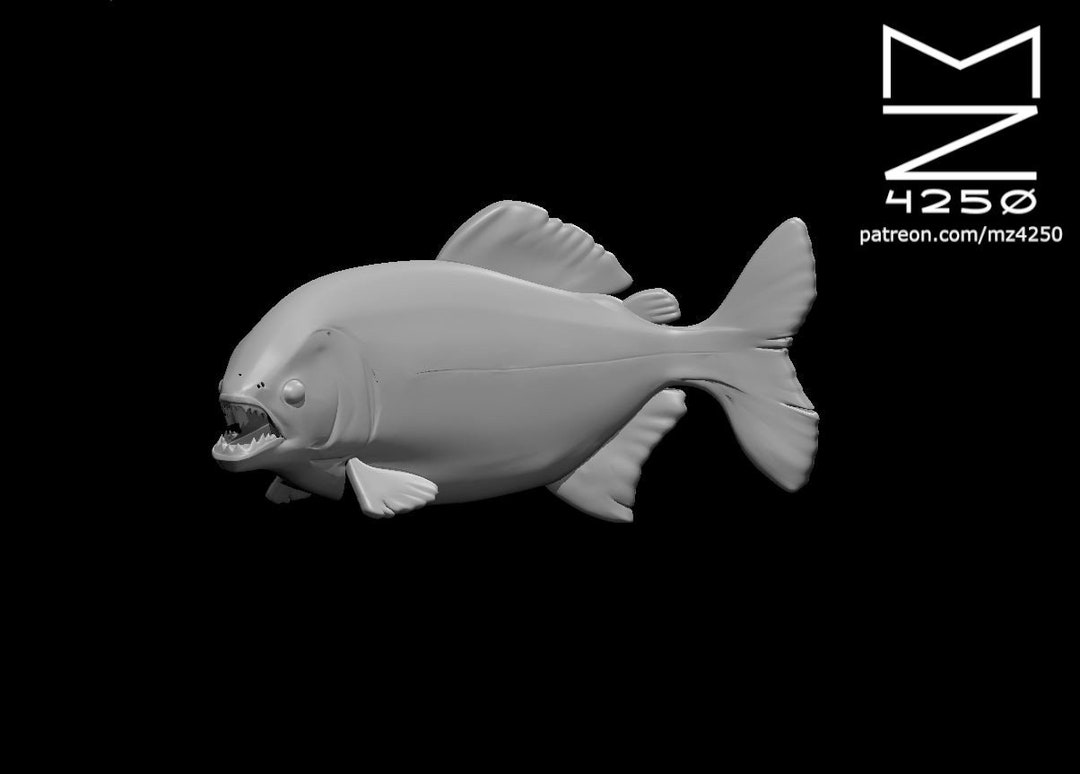 Dnd Minifig Quipper Fish Dungeons and Dragons Mini Figurine Resin 3D ...