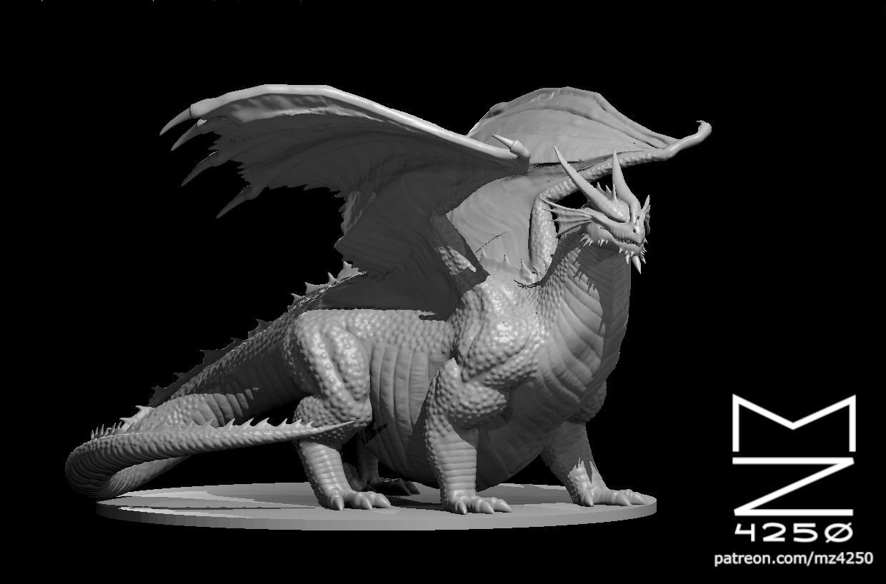 Dnd Minifig Chonky Red Dragon Dungeons and Dragons Mini Figurine Resin ...