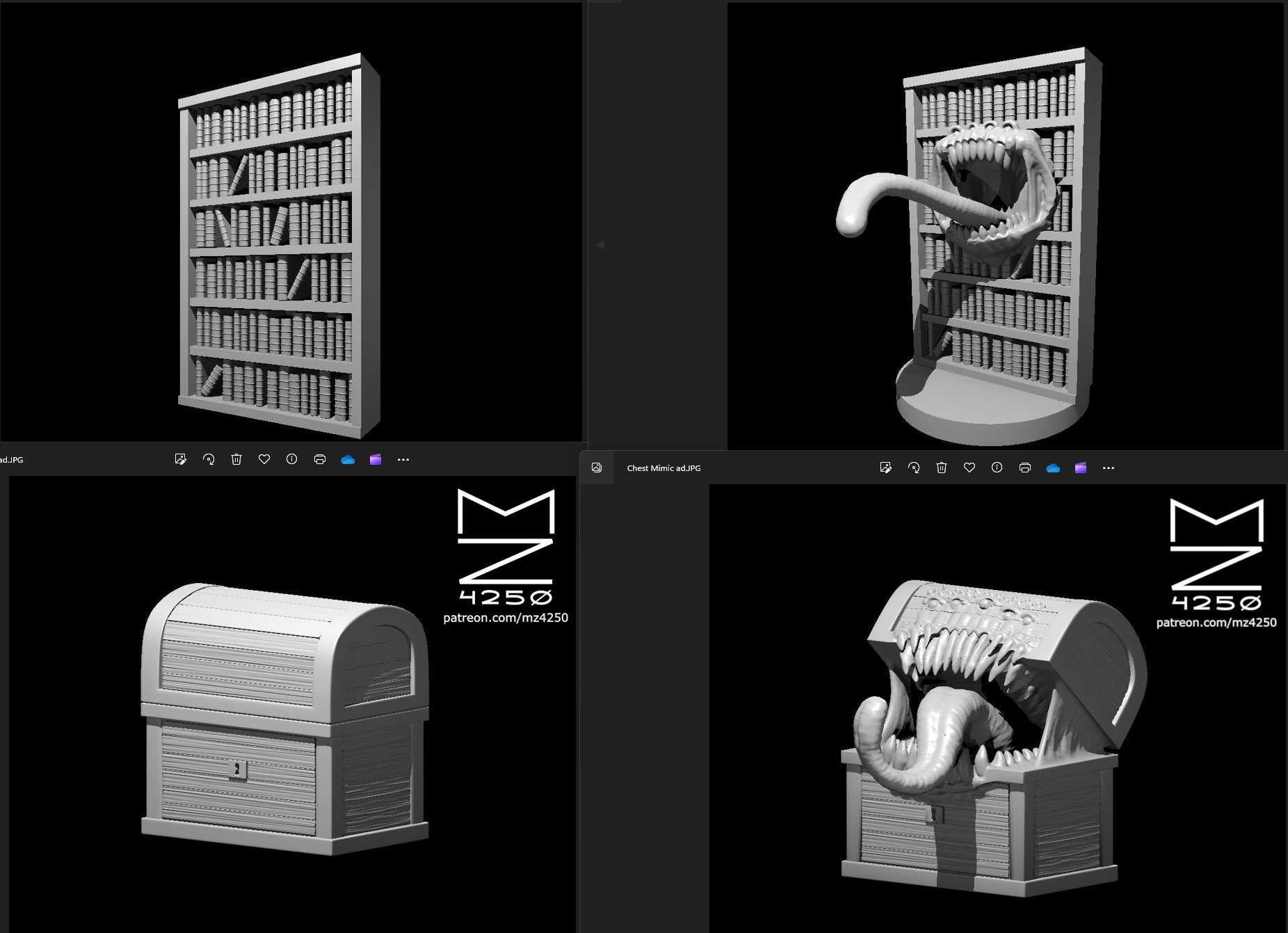 Dnd Minifig Mimic Dungeons and Dragons Mini Figurine Resin 3D Printed ...