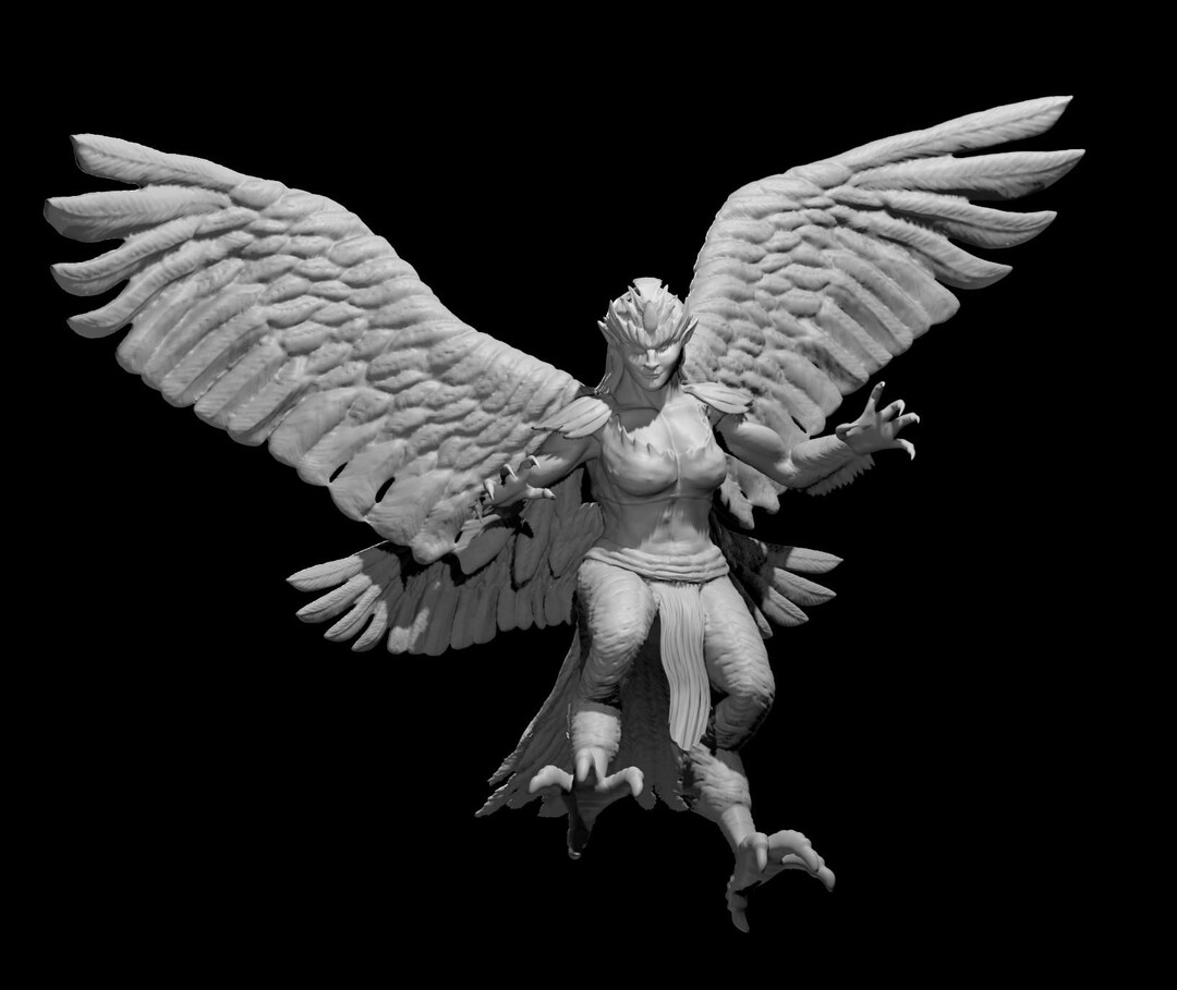 Dnd Minifig Harpy Variety Dungeons and Dragons Mini Figurine Resin 3D ...