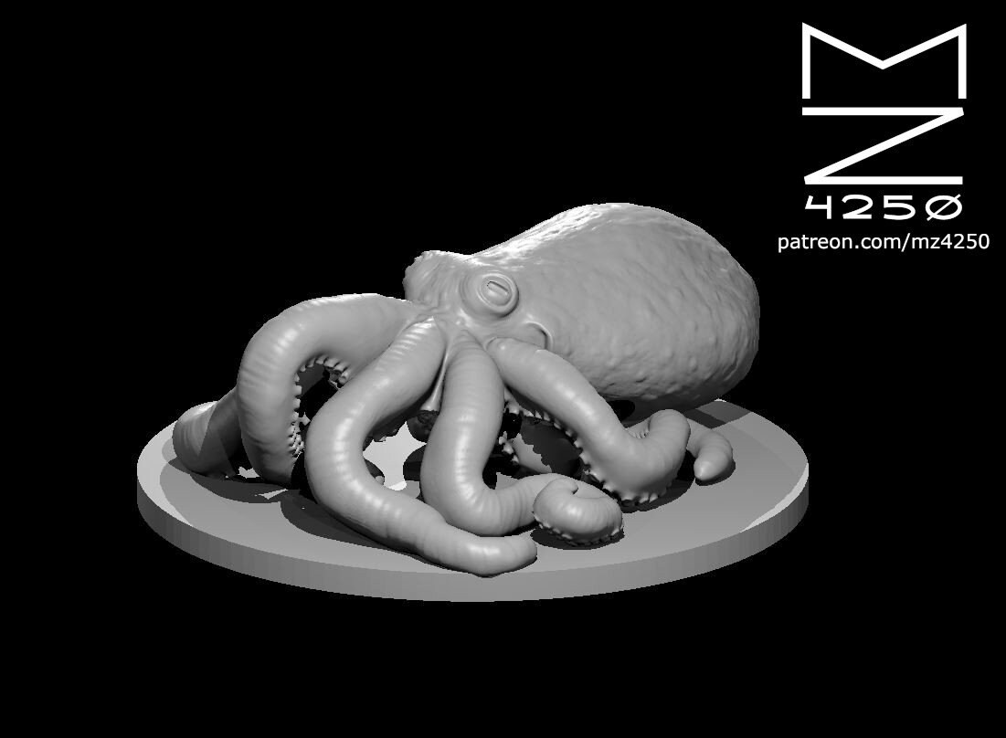 Dnd Minifig Octopus and Giant Octopus Dungeons and Dragons Mini ...