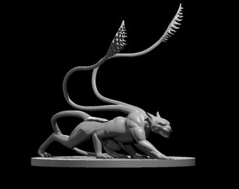 Dnd Minifig Draconic Displacer Beast Dungeons and Dragons Mini - Etsy