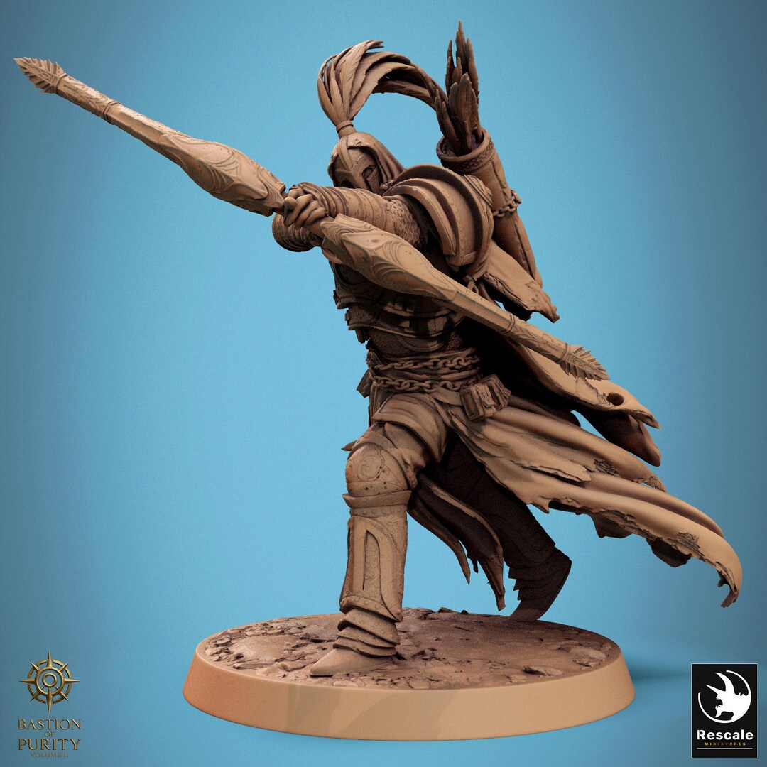 Resin Dnd Minifig: Silent Sentinel Miniature - 3D Printed - Etsy